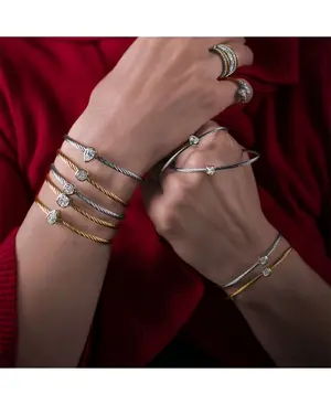 Alor Day Diamonds 0.50 Tcw Lab Grown Diamonds Cushion Bracelet - Silver Cable