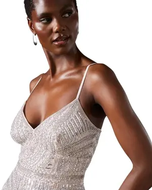 Coast Deco Embellished Cami Maxi Dress