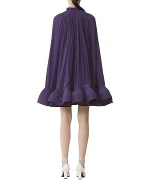 LANVIN Short Charmeuse Dress - Raisin
