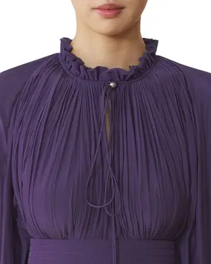 LANVIN Short Charmeuse Dress - Raisin