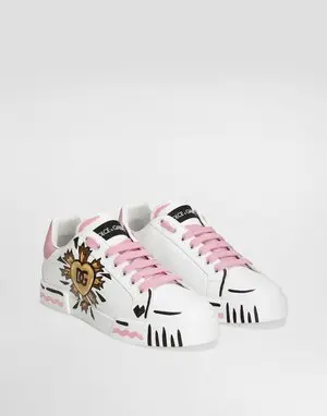Dolce & Gabbana Portofino Light Strobel Nappa Calfskin Sneakers - Multicolor