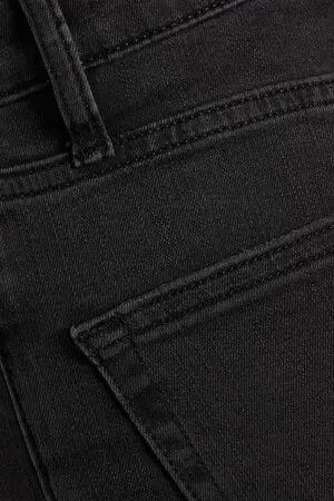 FRAME Le Sleek Straight High-rise Jeans - Charcoal