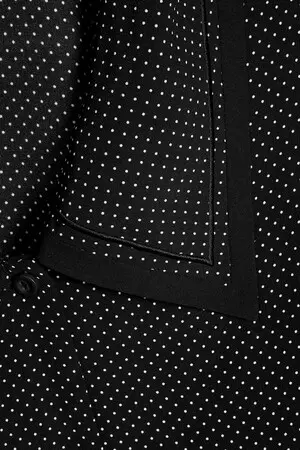 FRAME The Sailor Polkadot Mini Dress - Black