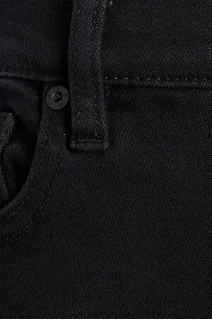 FRAME The Icon Mid-rise Flared Jeans - Black