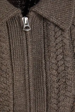 Rag & Bone Kerry Cable-knit Merino Wool Cardigan
