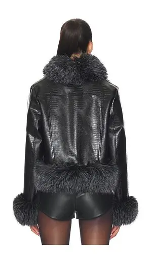 Adrienne Landau Ivy Faux Fur Jacket