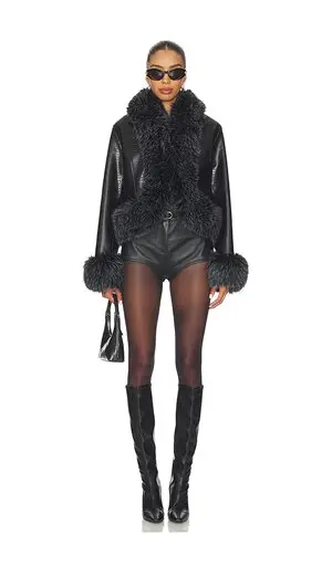 Adrienne Landau Ivy Faux Fur Jacket