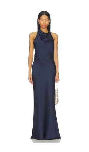 Simkhai Reannon Draped Gown - Midnight