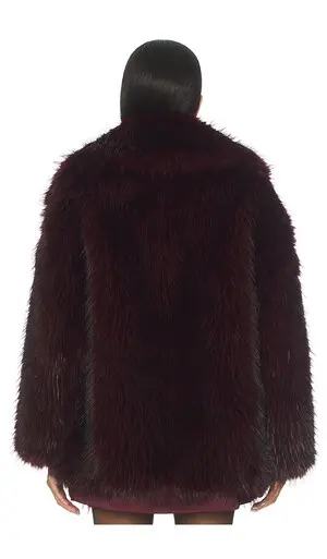 LAMARQUE Finaya Faux Fur Trench Coat