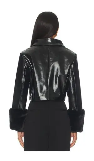 LAMARQUE Hedda Jacket With Faux Fur Trim