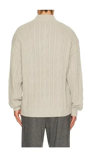 BOUND Cable Knit Half Zip Sweater