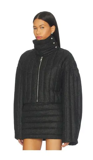 LAQUAN SMITH Funnel Neck Jacket