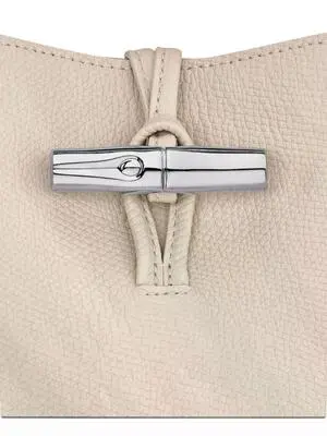 Longchamp Le Roseau Grained-leather Shoulder Bag - Neutrals