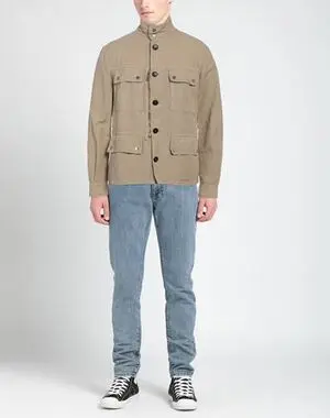 Peuterey Jacket In Cotton And Linen - Beige