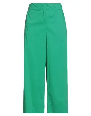 JIJIL Wide Leg Poplin Pants - Green