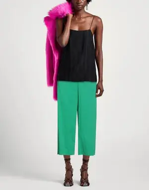 JIJIL Wide Leg Poplin Pants - Green