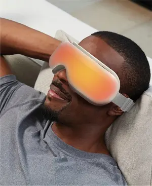 SHARPER IMAGE Eye Massager Cordless Heated Eye Mask