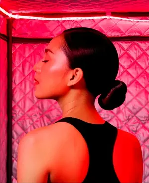 SHARPER IMAGE Steam Sauna And Red Light Therapy Portable Spa