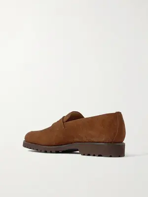 MAJORDOME M08 Suede Penny Loafers
