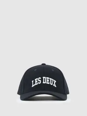 LES DEUX Wool Baseball Cap - Dark Navy