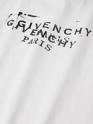 Givenchy Logo-print Cotton-jersey T-shirt - White