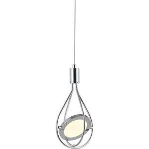 JONATHAN Y Orion Adjustable Modern Integrated 1-light Cluster Led Metal Pendant - Chrome