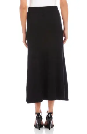 Karen Kane Sweater Knit A-line Midi Skirt