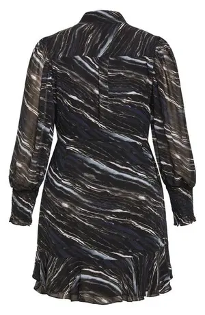 City Chic Jianna Tie Waist Shirt Dress