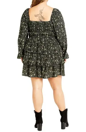 City Chic Piper Floral Minidress