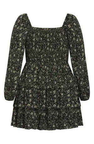 City Chic Piper Floral Minidress