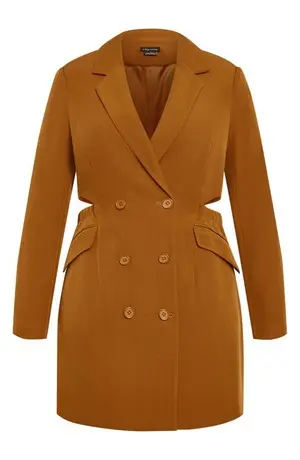 City Chic Side Cut Out Blazer Dress