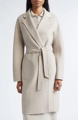 Max Mara Studio Notched Lapel Outerwear For Women
