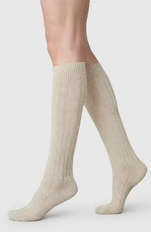Swedish Stockings Bodil Knee High Socks - Oat