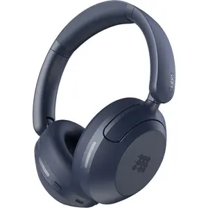 CUBITT Power Headphones With Hybrid Anc, 60h Battery, Foldable Design & Immersive Sound For Travel, Work - Blue