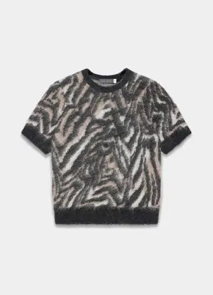 Mint Velvet Zebra Knit Top