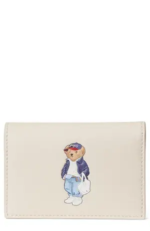 Polo Ralph Lauren Spring Bear Leather Card Wallet