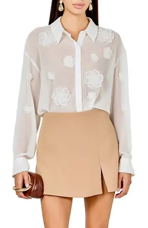 Endless Rose Spread Collar Shirts For Women