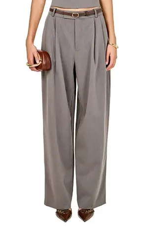 Endless Rose Pleat Front Wide Leg Trousers