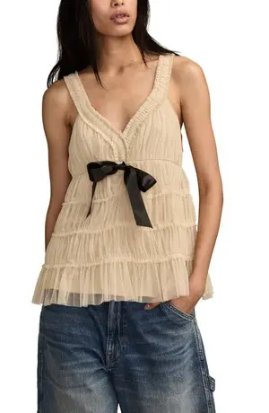 Lucky Brand Tiered Tulle Camisole
