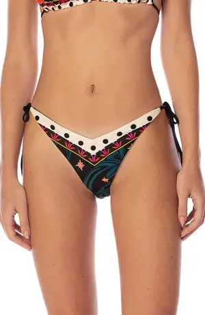 MAAJI Flamingo Night Sunshine Bikini Bottom - Black Multi