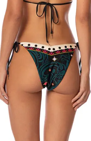 MAAJI Flamingo Night Sunshine Bikini Bottom - Black Multi