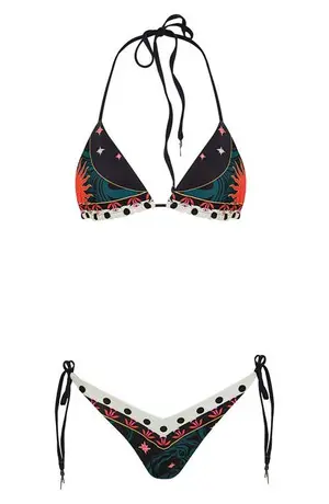 MAAJI Flamingo Night Sunshine Bikini Bottom - Black Multi
