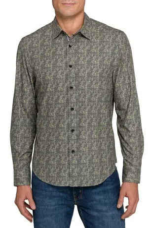 BROOKLYN BRIGADE Printed Woven Long Sleeve Shirt