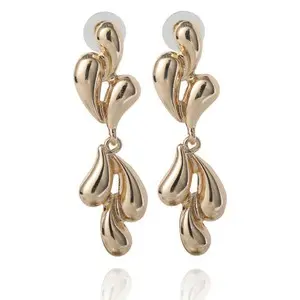 Bcbgmaxazria Sculptural Heart Drop Earrings - Gold