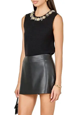 Endless Rose Jewel Trim Sweater Tank
