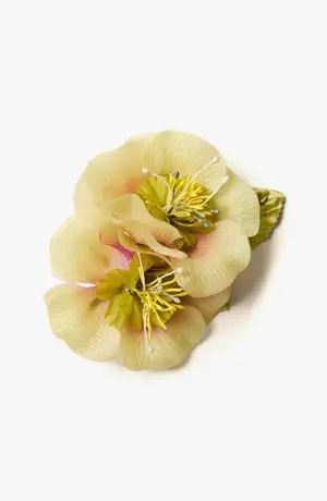 HELENA SIMON Hellebore Floral Brooch