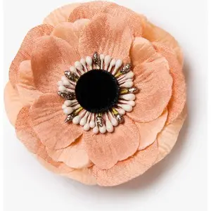 HELENA SIMON The Anemone Floral Brooch - Peach