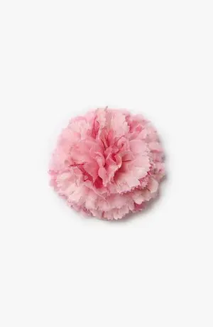 HELENA SIMON Carnation Floral Brooch - Light Pink