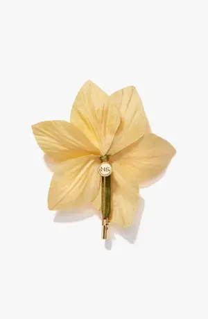 HELENA SIMON Daffodil Floral Brooch