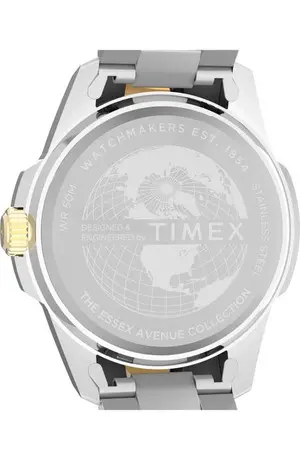 Timex® Essex Avenue Two-tone Watch - Black